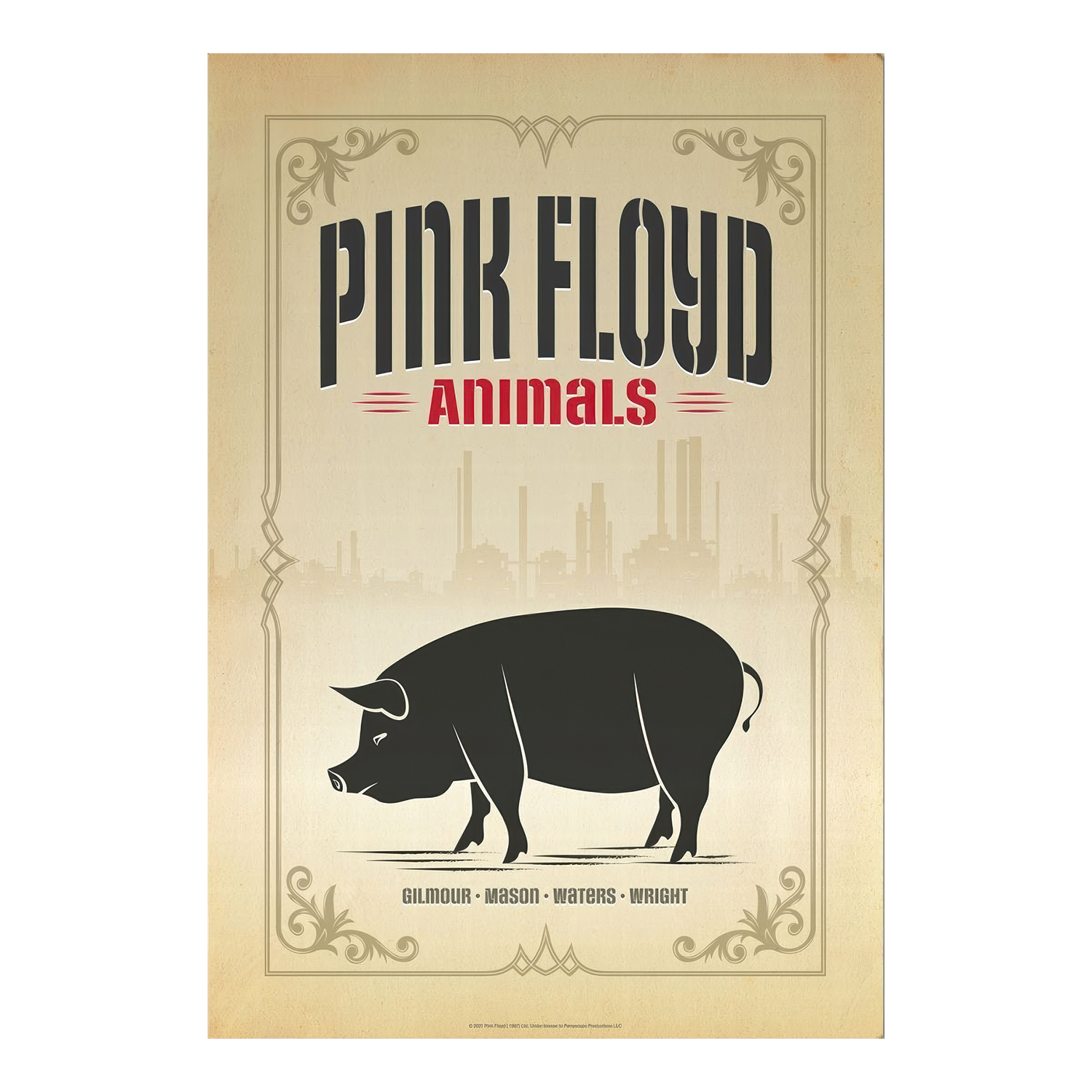 Pink Floyd Animals Pig Print
