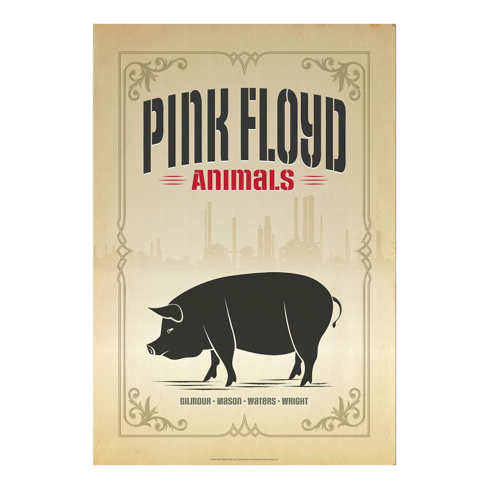 Pink Floyd Animals Pig Print